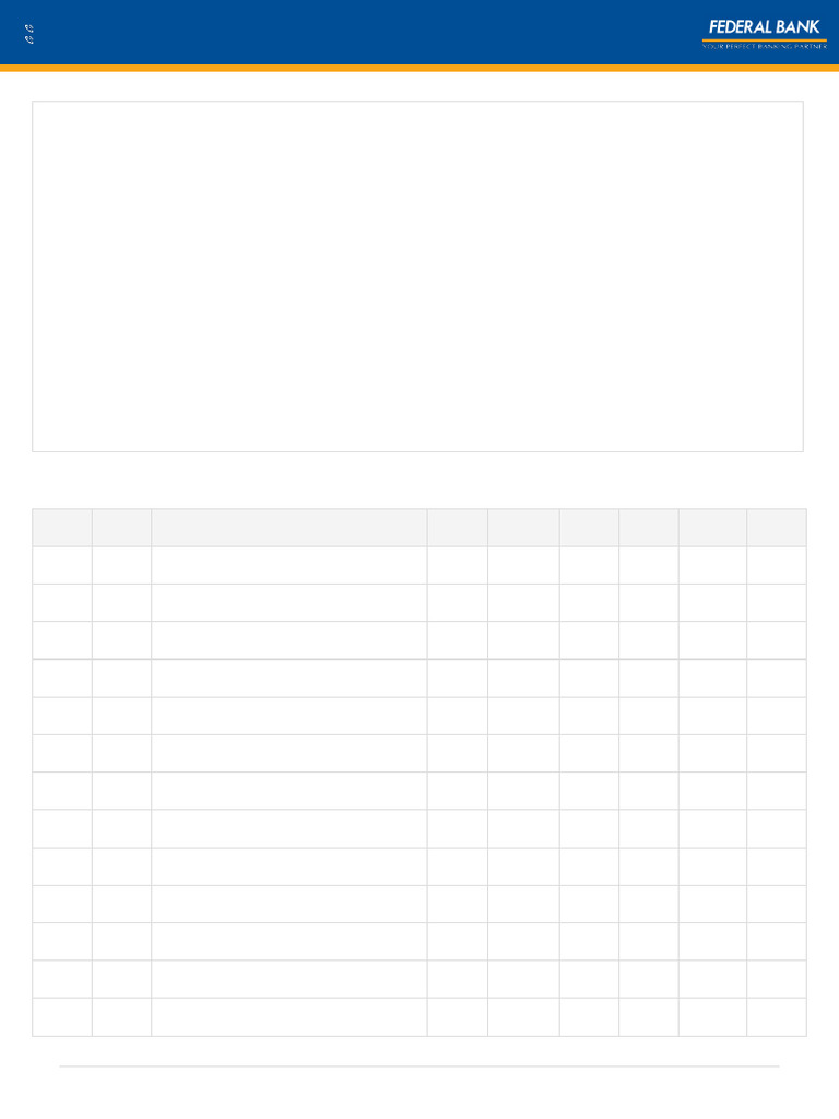 Federal Bank Account Statement Summary | PDF | Service Industries ...