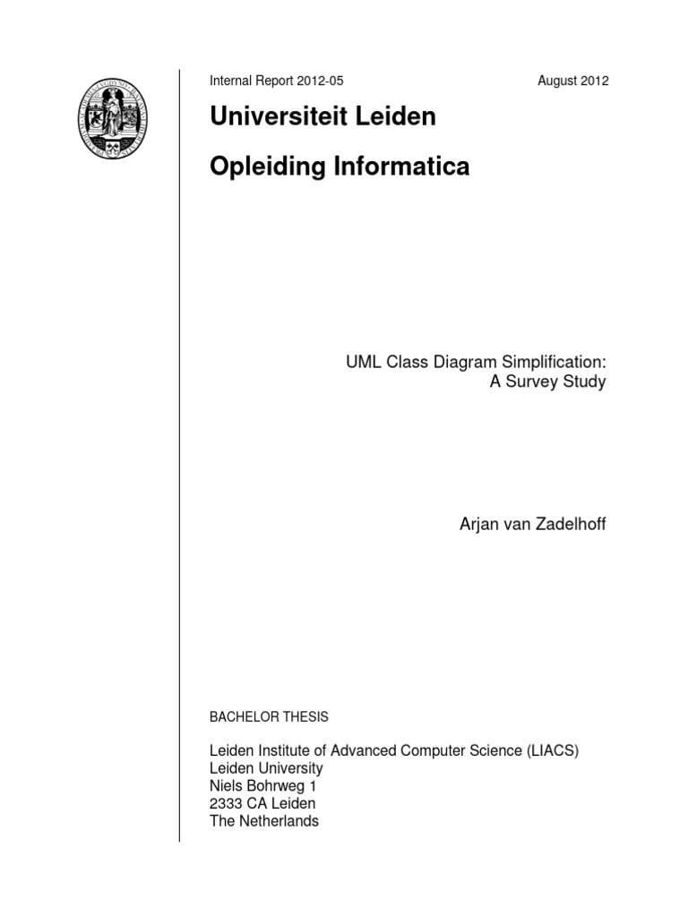 2012-05ArjanvanZadelhoff | PDF | Unified Modeling Language | Software Engineering