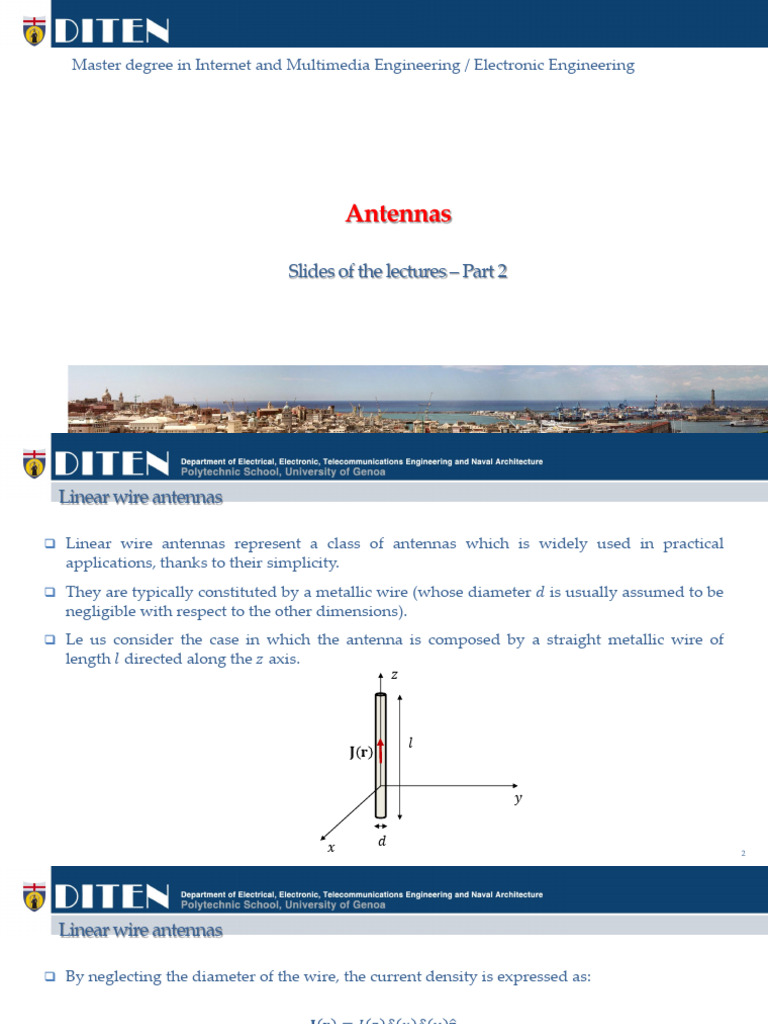 Linear Wire and Dipole Antennas Overview | PDF | Antenna (Radio ...