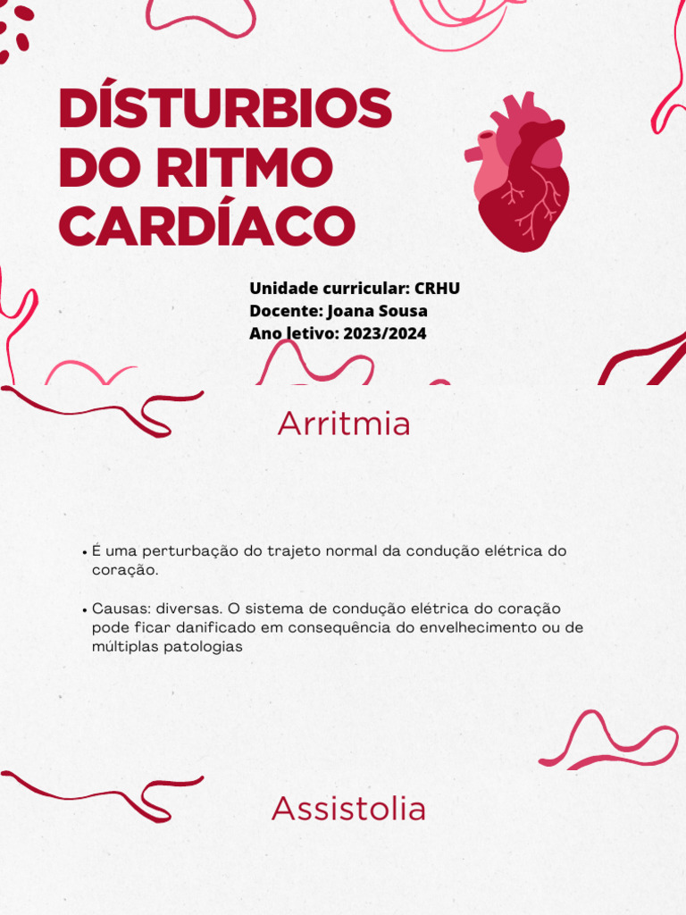 Crhu - Disturbios Cardíacos | PDF | Coração | Cardiologia