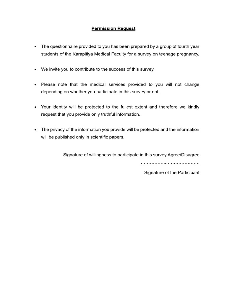 Research Questionnaire Translation | PDF | Birth Control | Combined ...