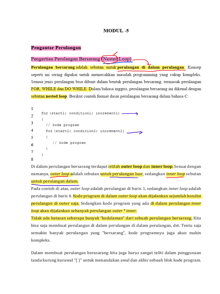 Modul Bhs - Pemograman-05 | PDF