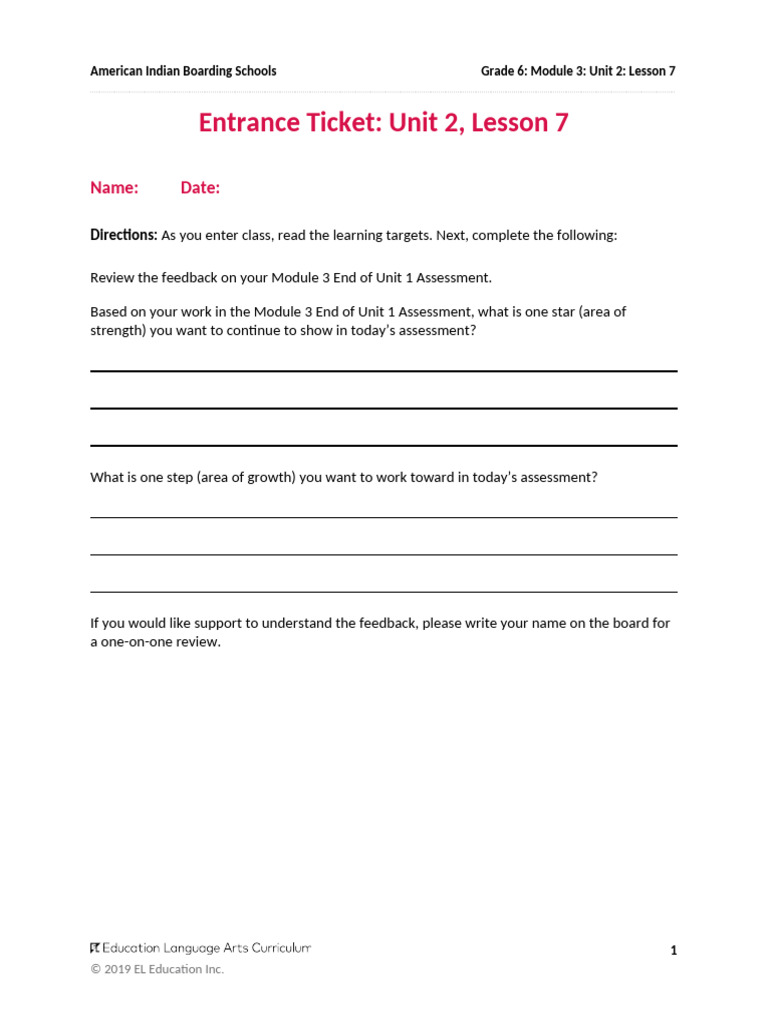 American Indian Boarding Schools Lesson 7 | PDF | Cognition | Learning