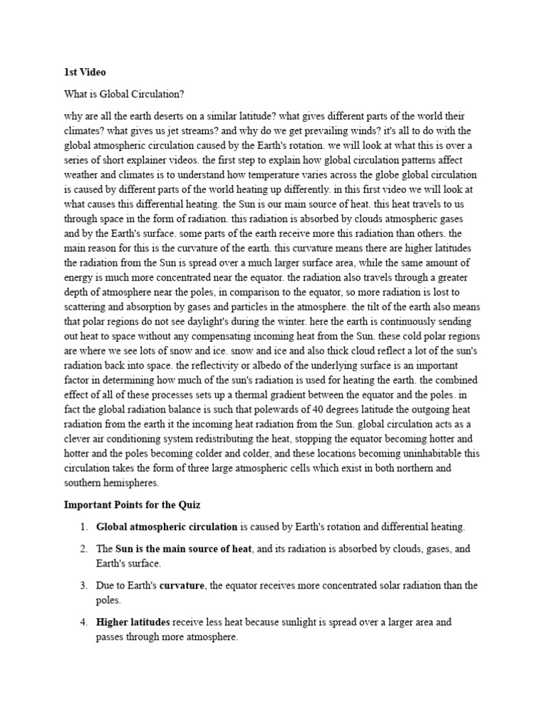 Full Chapter 5 Climate Change | PDF | Atmospheric Circulation | Weather