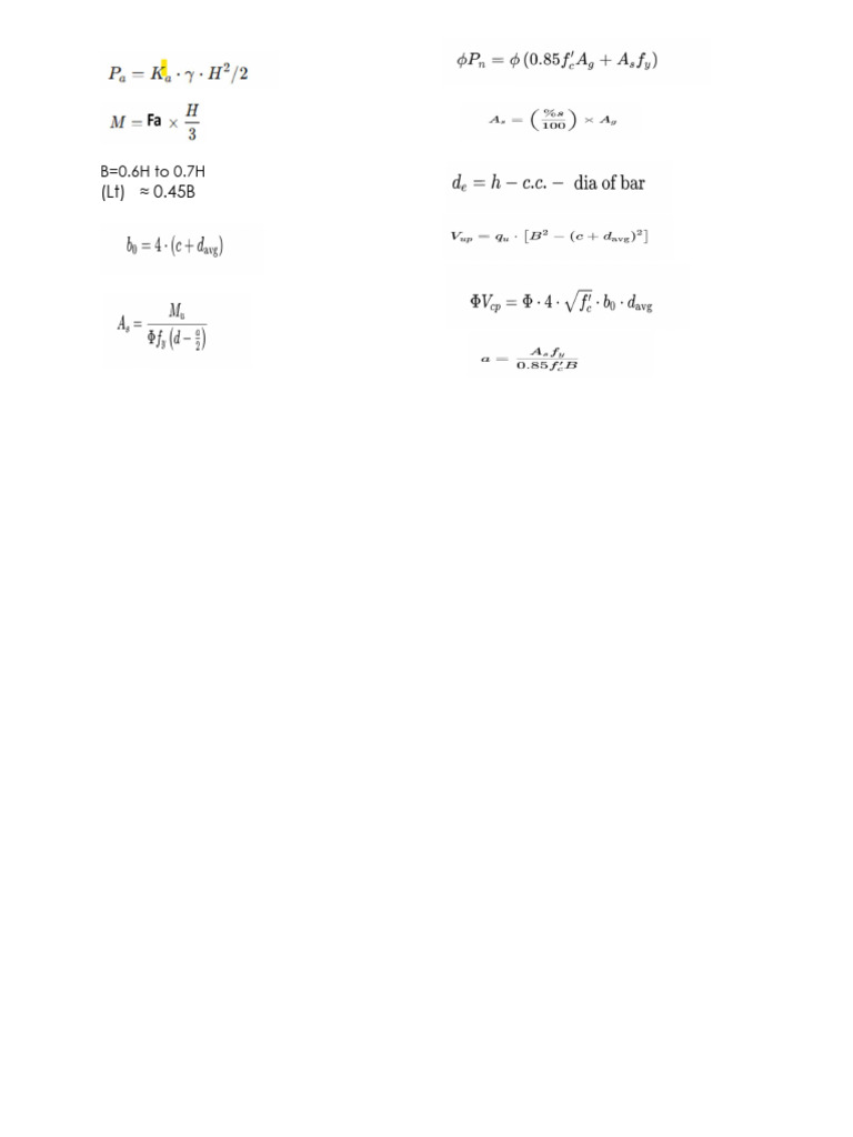 Formula Sheet | PDF
