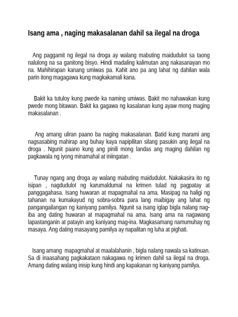 ISANG AMA - KRISTEL, Feature Writing | PDF