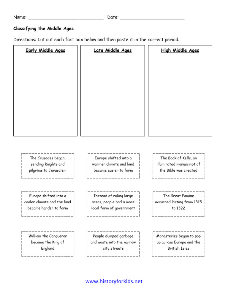 Classifying Middle Ages | PDF