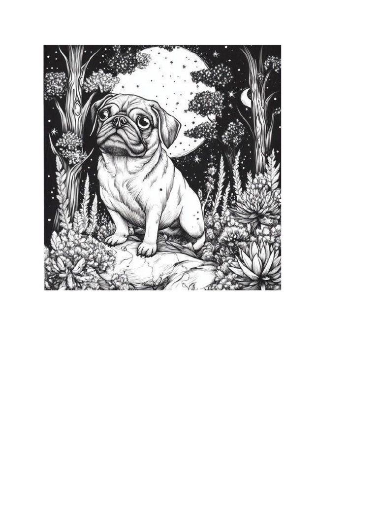 Egy Mopsz Élete Színező | PDF