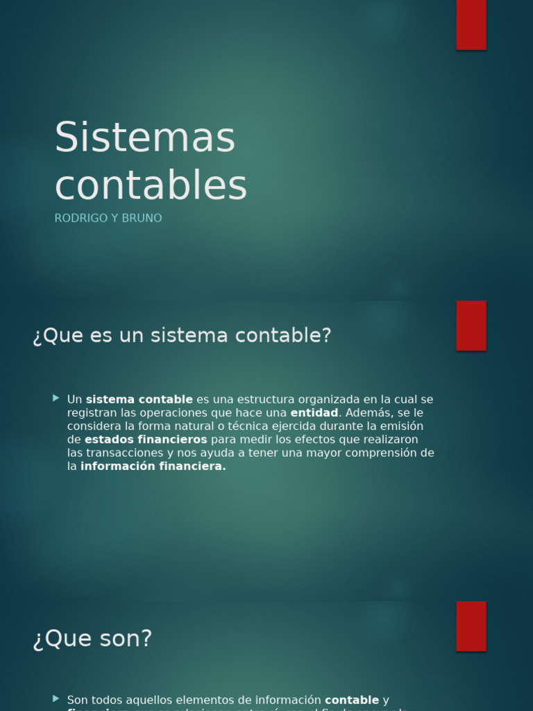 Sistemas contables | PDF