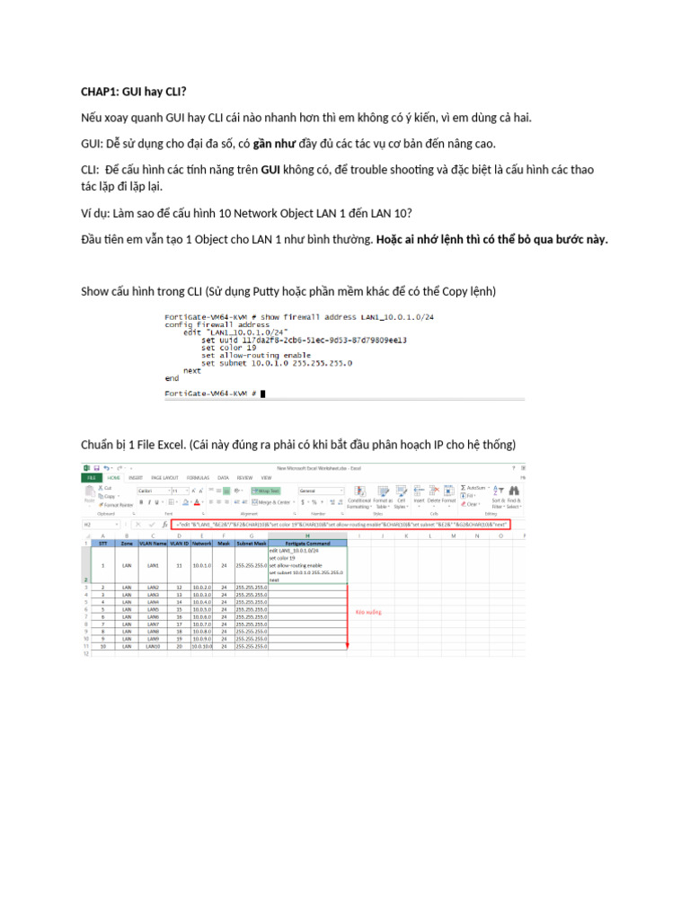 FORTIGATE CHAP1 CLI or GUI | PDF