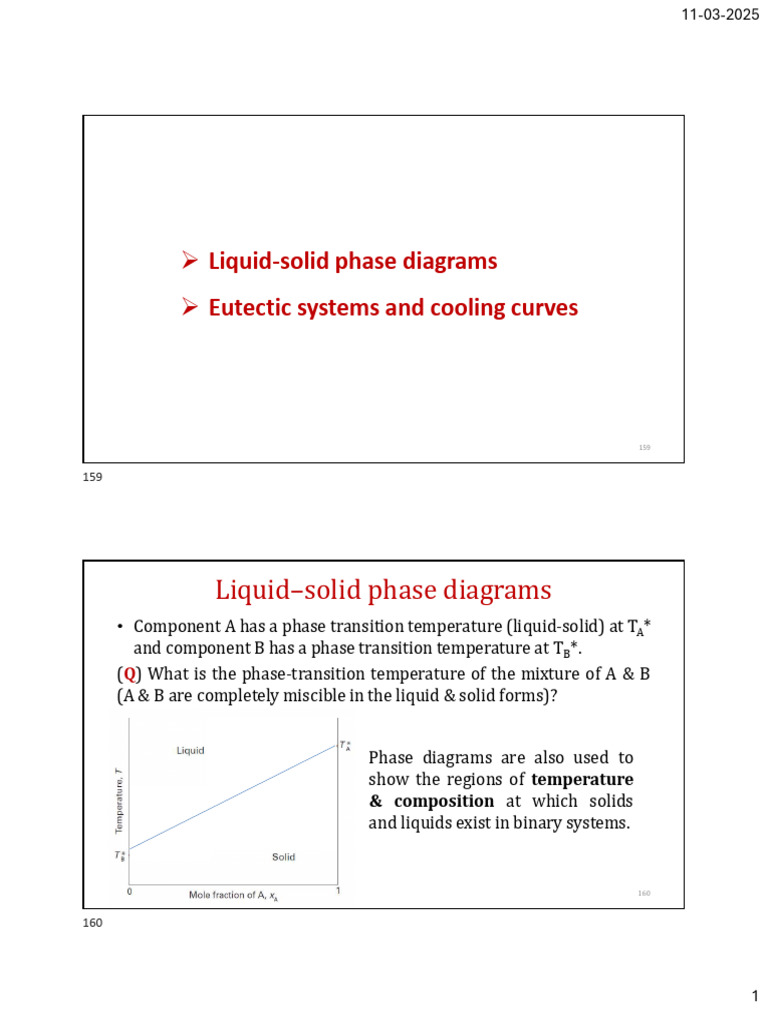 Lecture Notes 8_Phase Diagrams | PDF | Phase (Matter) | Phase Diagram