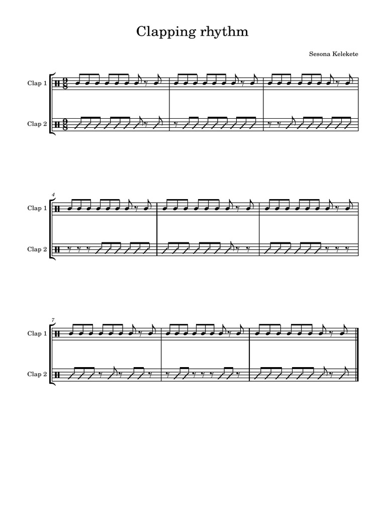 Clapping Rhythm | PDF