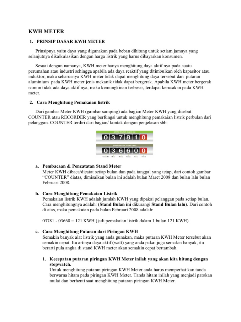 KWH Meter | PDF