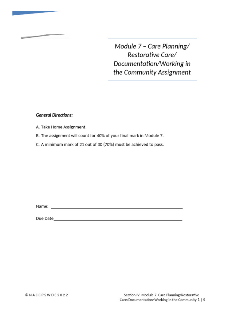PSW - Module 7 Care Planning | PDF | Empathy | Feeling