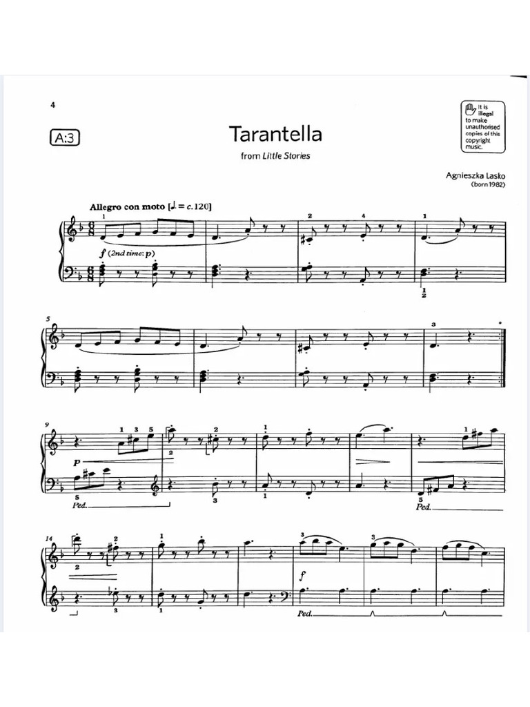 Tarantella 1 | PDF