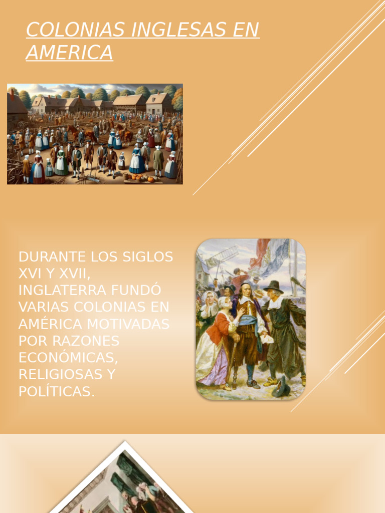 Colonias Inglesas en America | PDF
