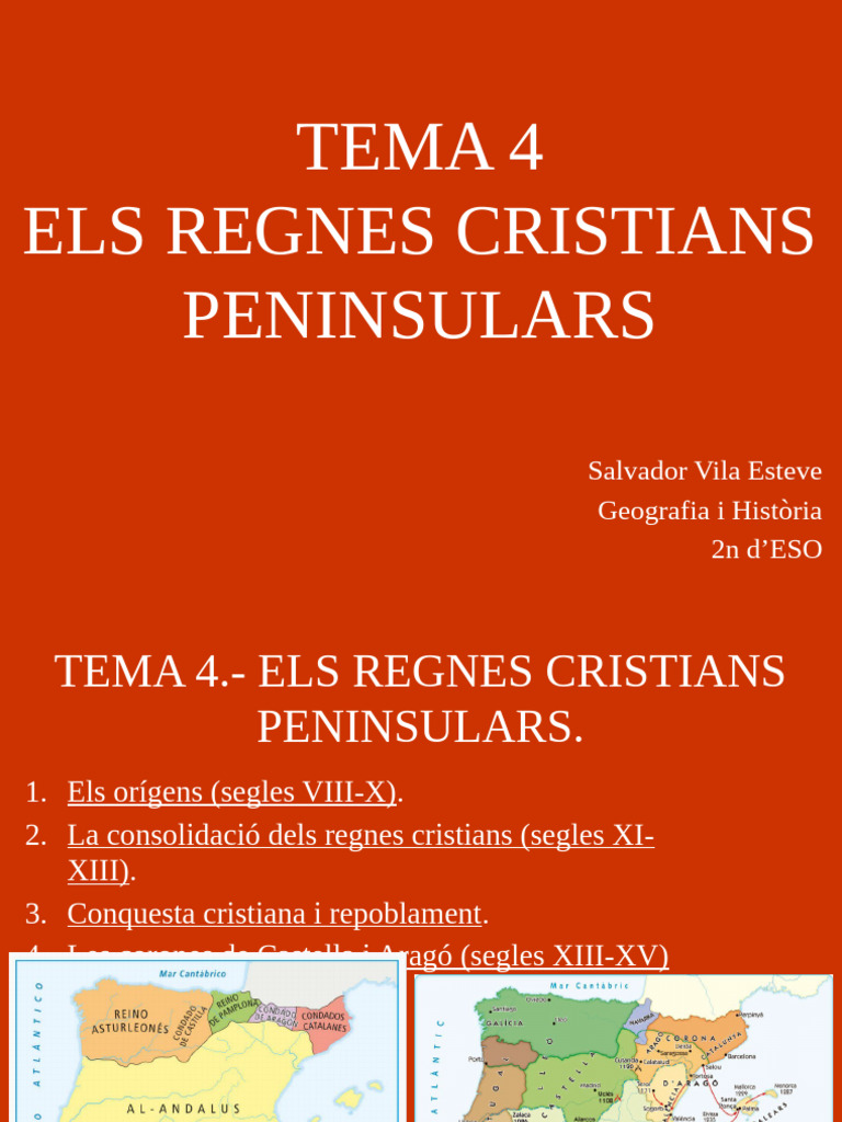 Els Regnes Cristians Peninsulars. | PDF