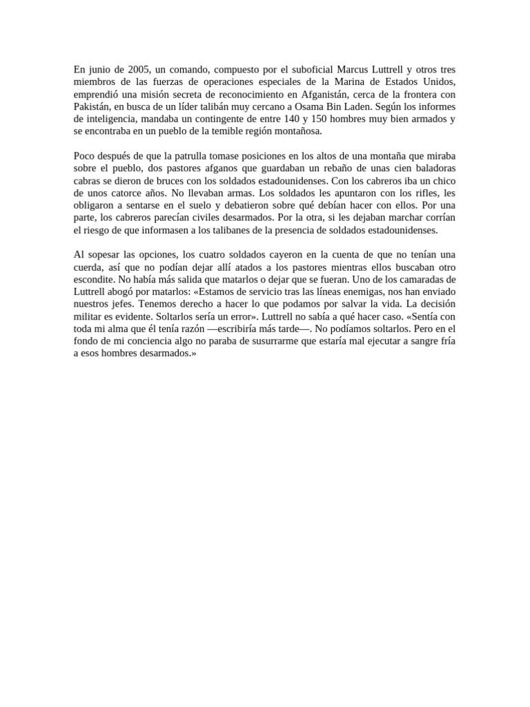 Caso N 5 - Afganos | PDF