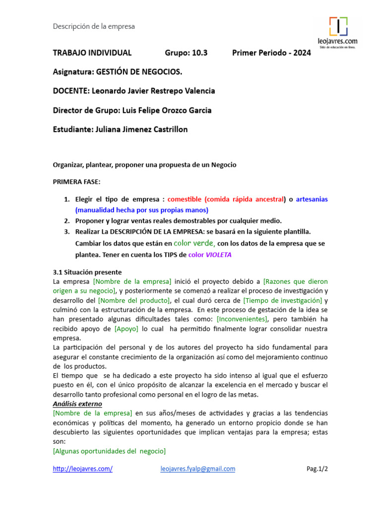24 1P S6-S10 10GN Juliana Jiménez Word - Documentos de Google | PDF ...
