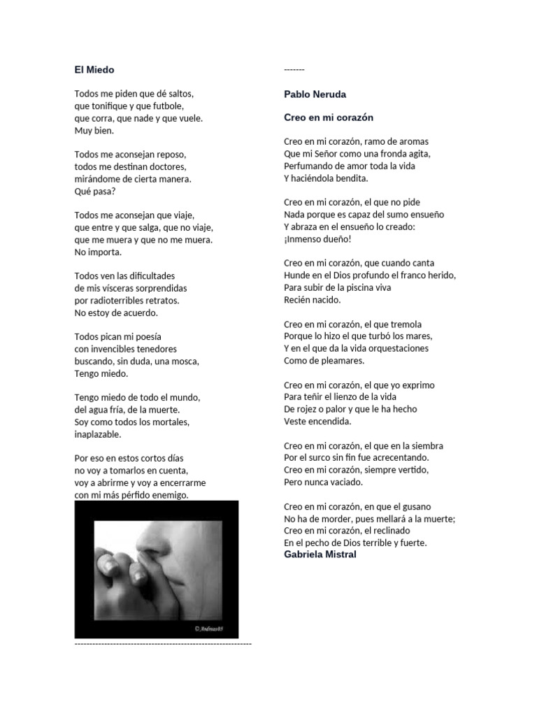 20 Poemas de 6 Estrofas | PDF | Amor