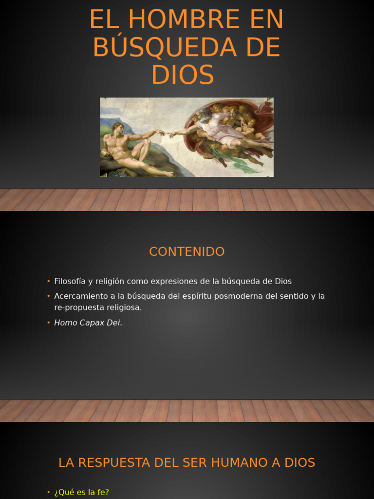 4 Unidad C - El Hombre en Búsqueda de Dios | PDF | Fe | Dios