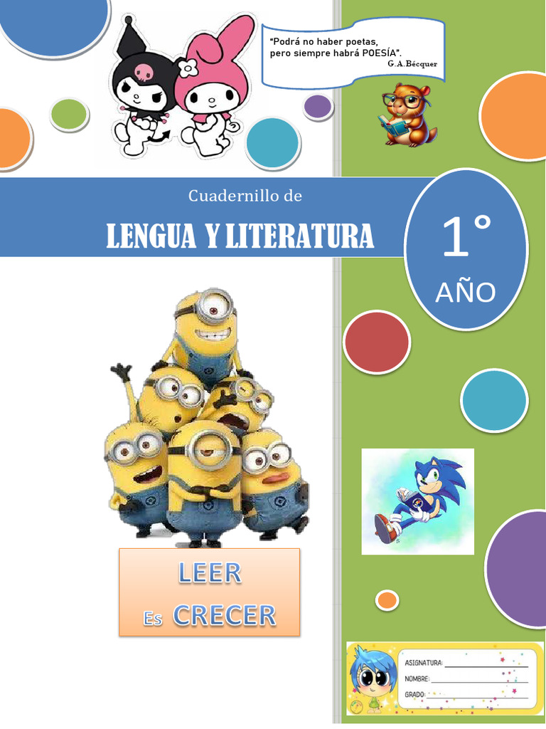 Cuadernillo Lengua 1º 2024 | PDF | Poesía | Rima
