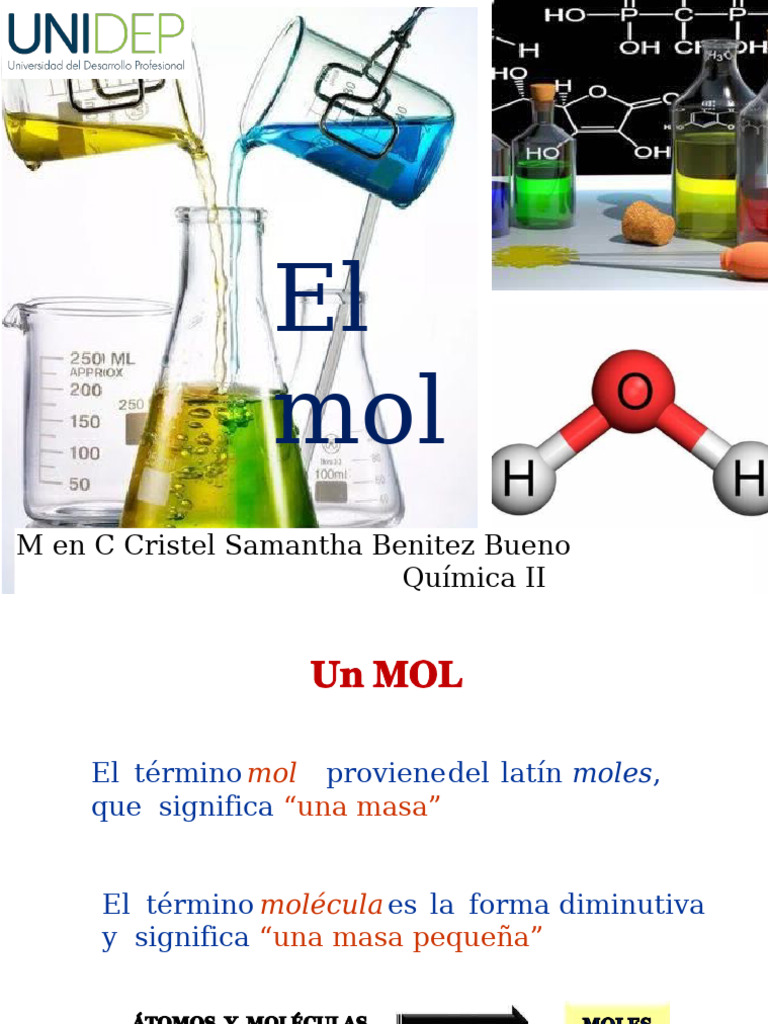 Concepto de Mol | PDF | Mole (Unidad) | Moléculas