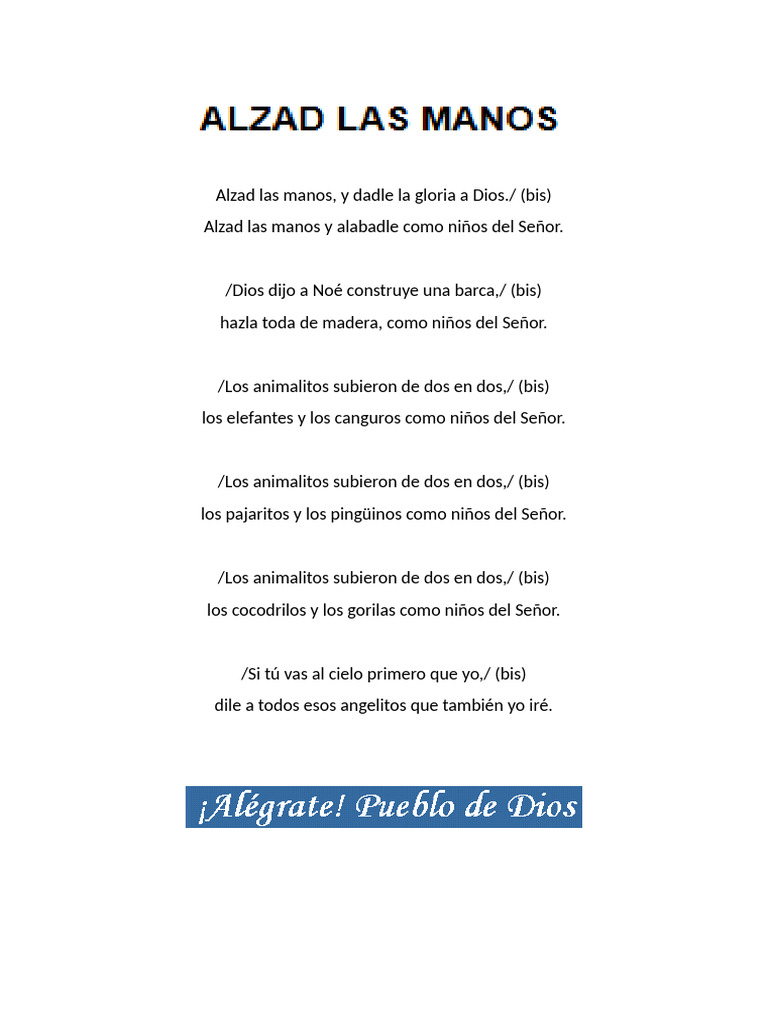 Alzad Las Manos | PDF
