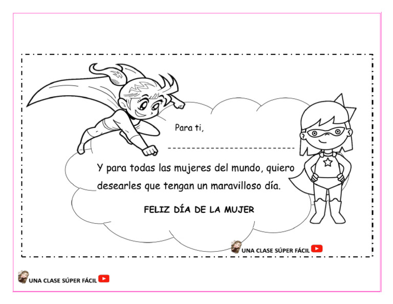 Actividades Dia de La Mujer | PDF