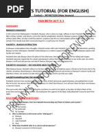 Macbeth Act 3 Scene 1 Study Guide | PDF | Macbeth | Shakespearean Tragedies