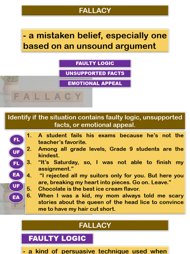 FALLACIES | PDF | Fallacy | Logic