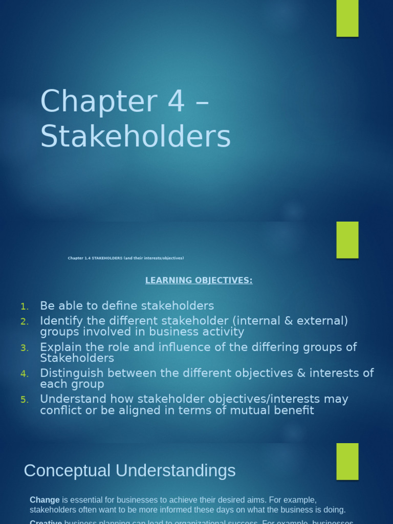 Unit 1.4 - NEW - Stakeholders IBDP SL Bus MGMT DCA | PDF | Employment ...
