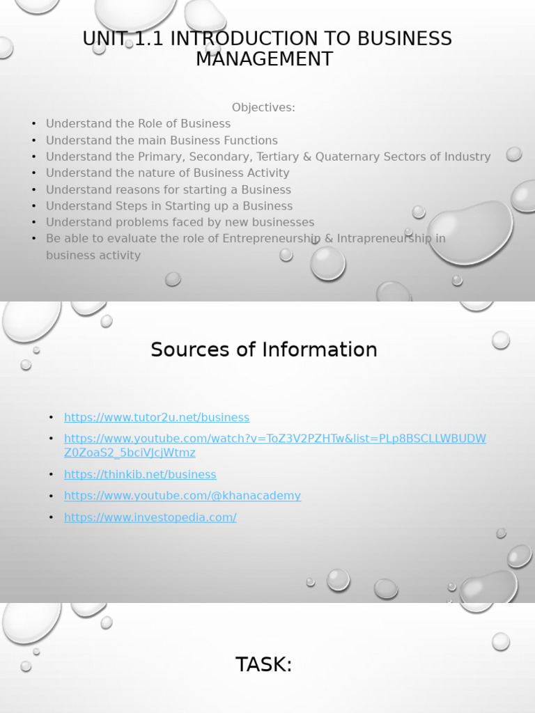 Introduction to Business Management Concepts | PDF | Capital (Economics ...