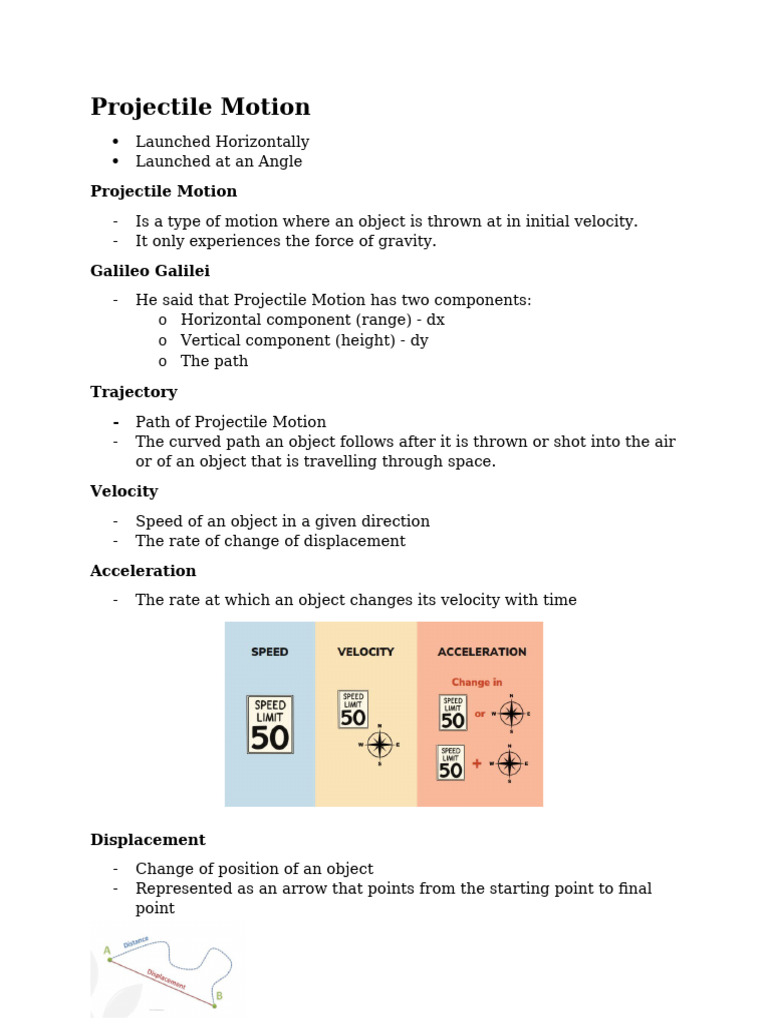 SCIENCE - Projectile Motion | PDF