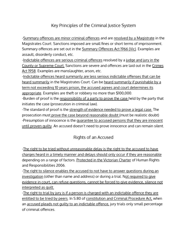 Legal Studies Unit 3 Aos 1 Notes | PDF | Prosecutor | Crimes