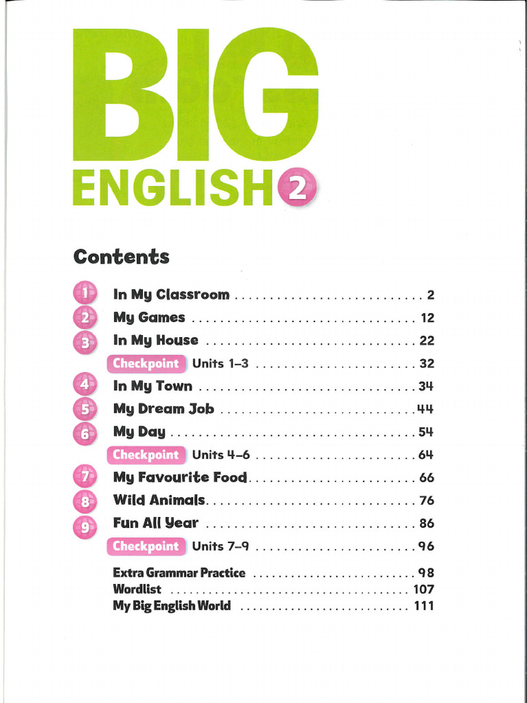 Big English 2 Activity | PDF