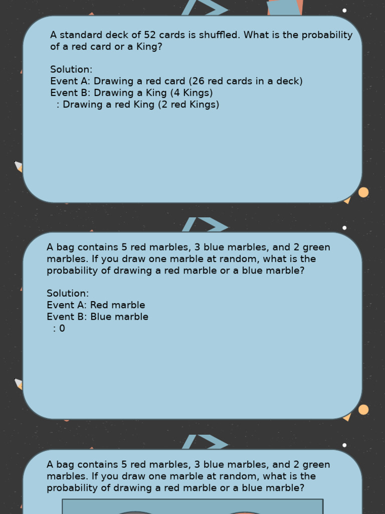 Mutually exclusive events | PDF | Mathematics | Probability