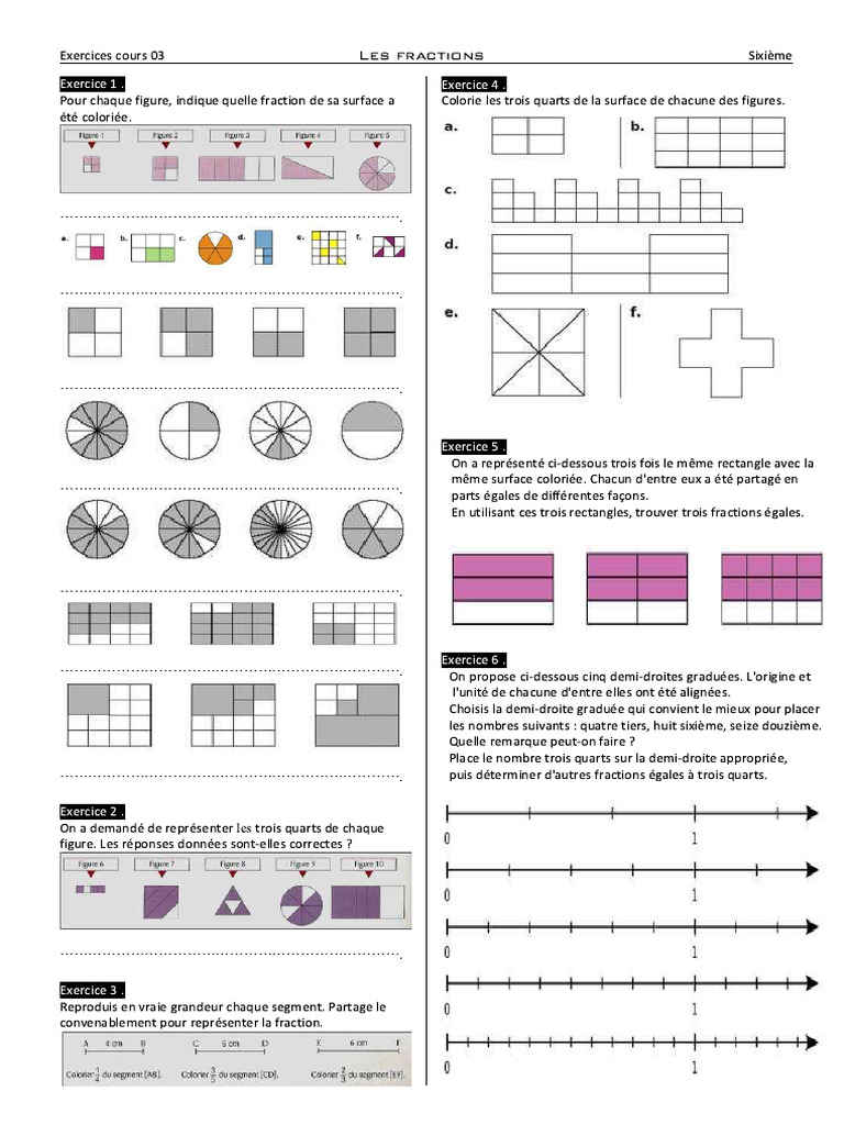 6 E03 Fractions | PDF