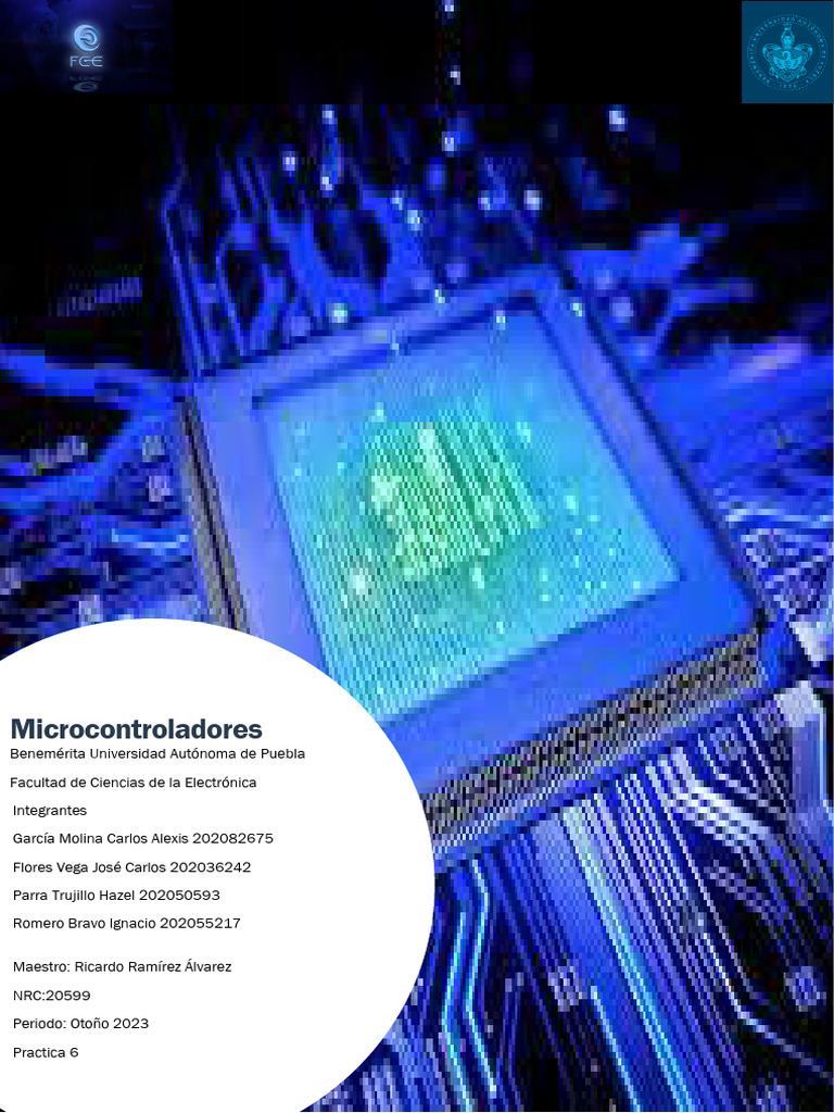 Practica 6 Microcontroladores | PDF | Microcontrolador | Multiplexación