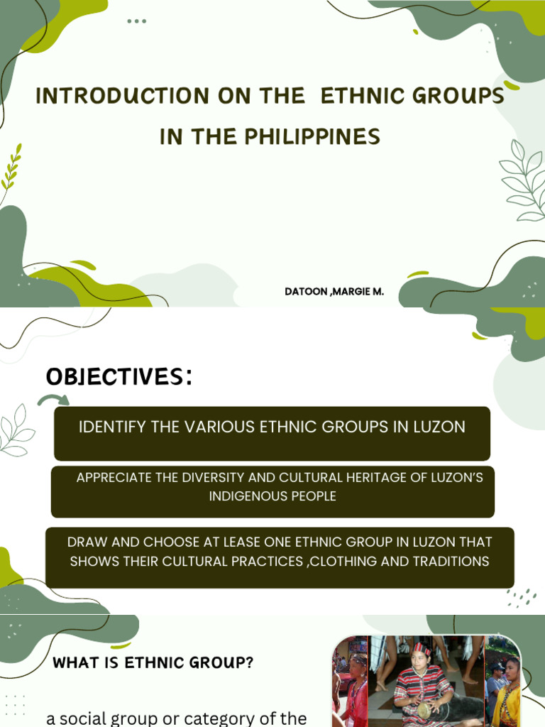Introduction of The Ethnic Groups in The Philippines Luzon | PDF