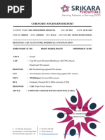 Angiogram Report Apollo | PDF | Angiography | Coronary Artery Bypass ...