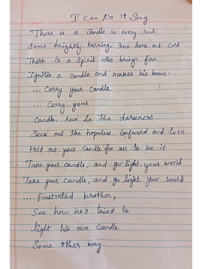 I Can Do It-Song Lyrics | PDF