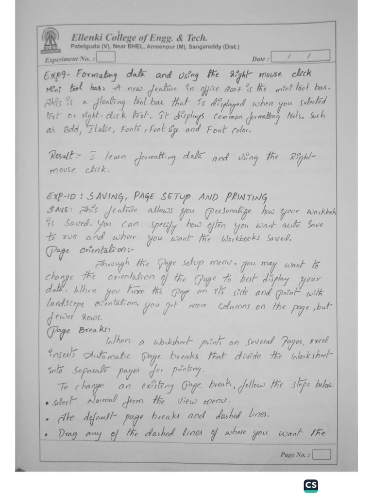 Experiment-9 & Experiment-10 | PDF