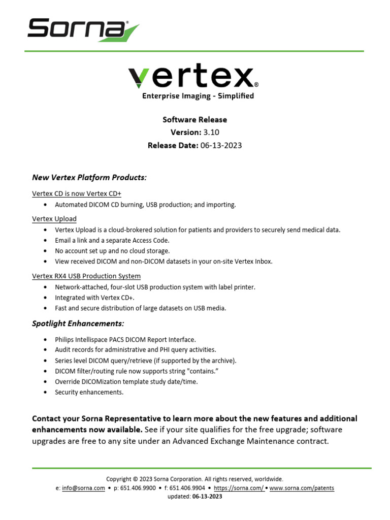 Vertex Release 3.10 Web | PDF