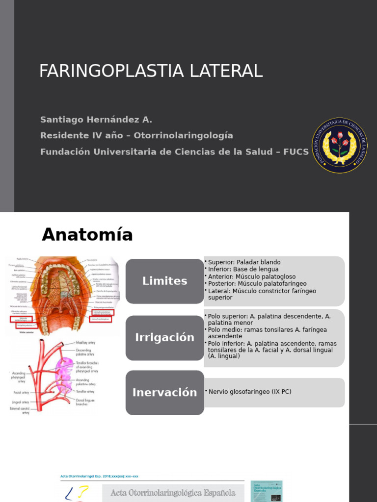 Faringoplastia Lateral | PDF | Lengua | Enfermedades y trastornos