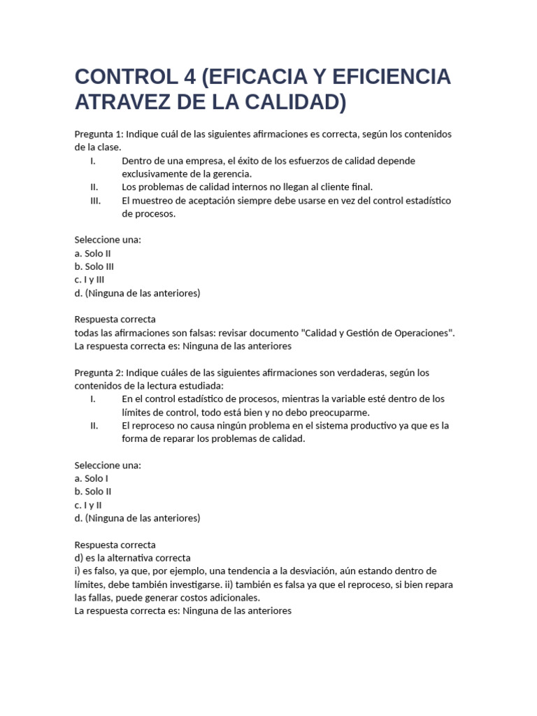 Control 4 | PDF | Economias