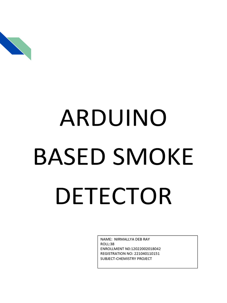 Arduino Smoke Detector Project Guide | PDF | Sensor | Arduino