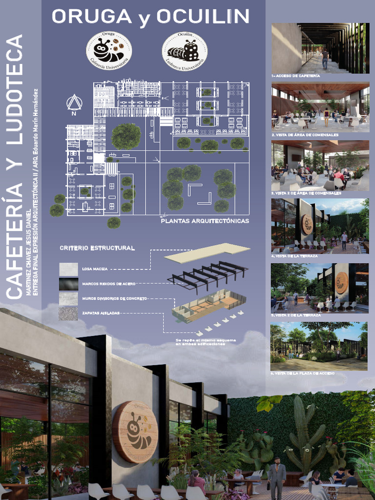Diseño de Cafetería y Ludoteca | PDF