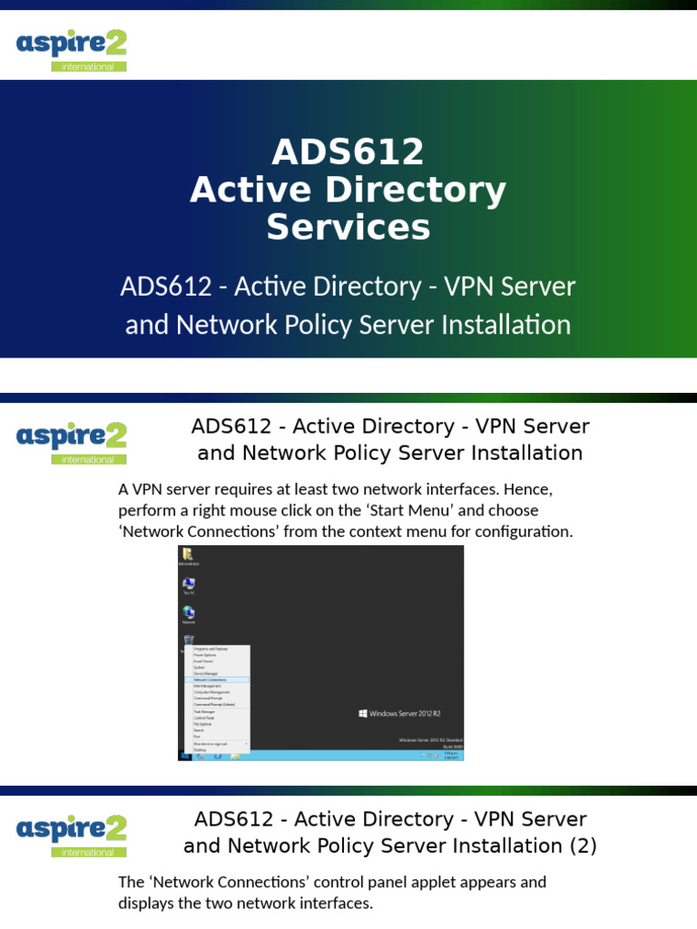 ADS612-8a Active Directory - VPN Server and Network Policy Server ...