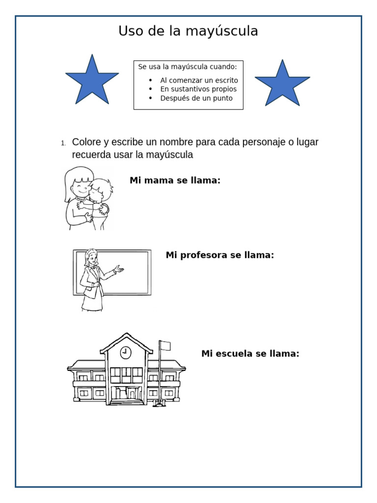 Uso de la Mayúscula en Escritura | PDF